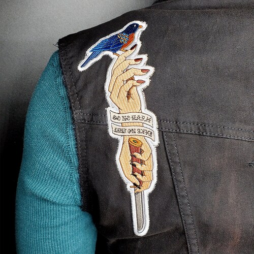 Do No Harm/take No Shit Tattoo 8 Embroidered Iron-on - Etsy