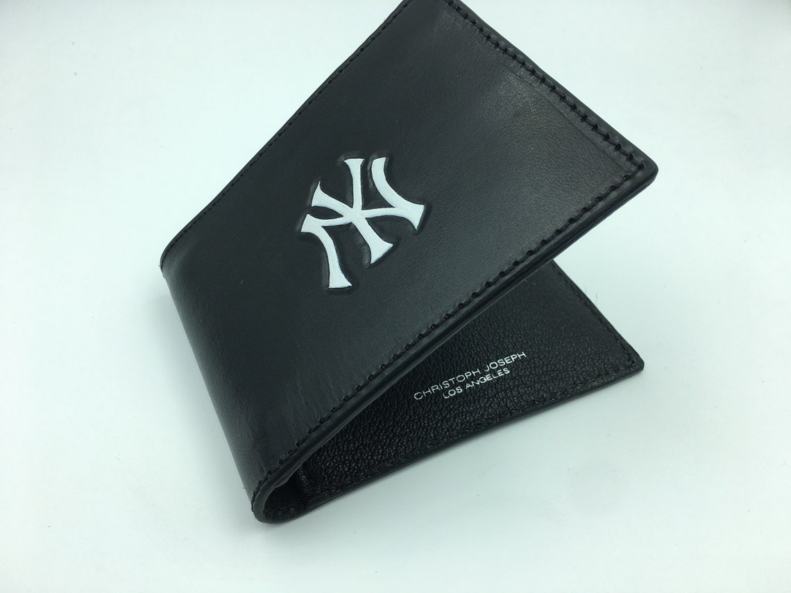 Men's Designer Leather Wallet / New York Yankees Wallet | Etsy
