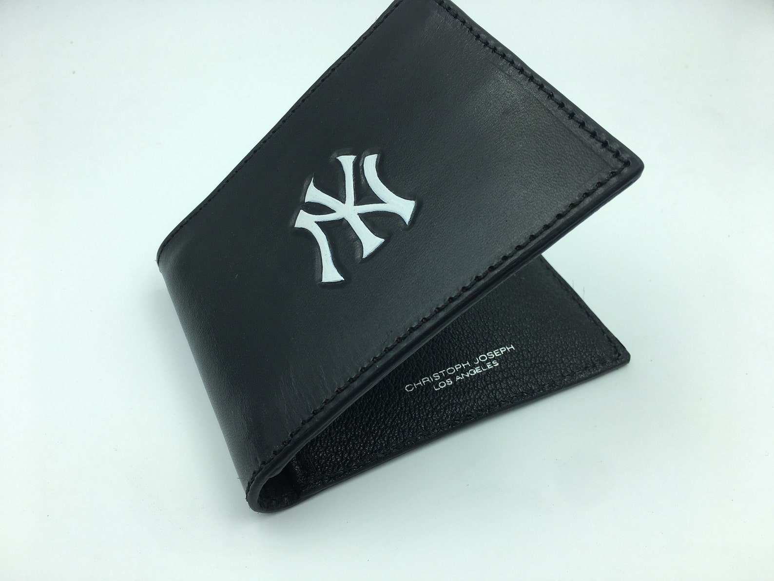 Men's Designer Leather Wallet / New York Yankees Wallet - Etsy