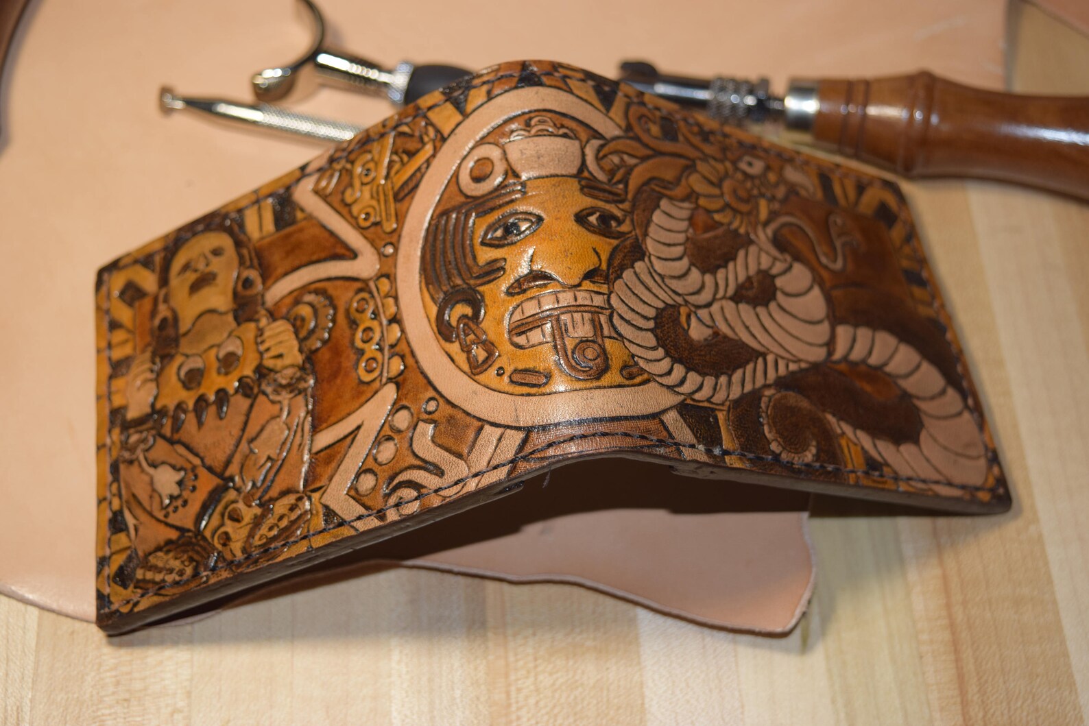 Aztec Art Men's Premium Bi-fold Wallet authentic - Etsy