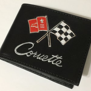 Corvette Leather Bifold Wallet / Hand Made - Etsy