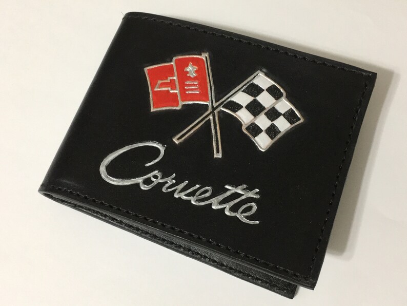 Corvette Leather Bifold Wallet / Hand Made - Etsy