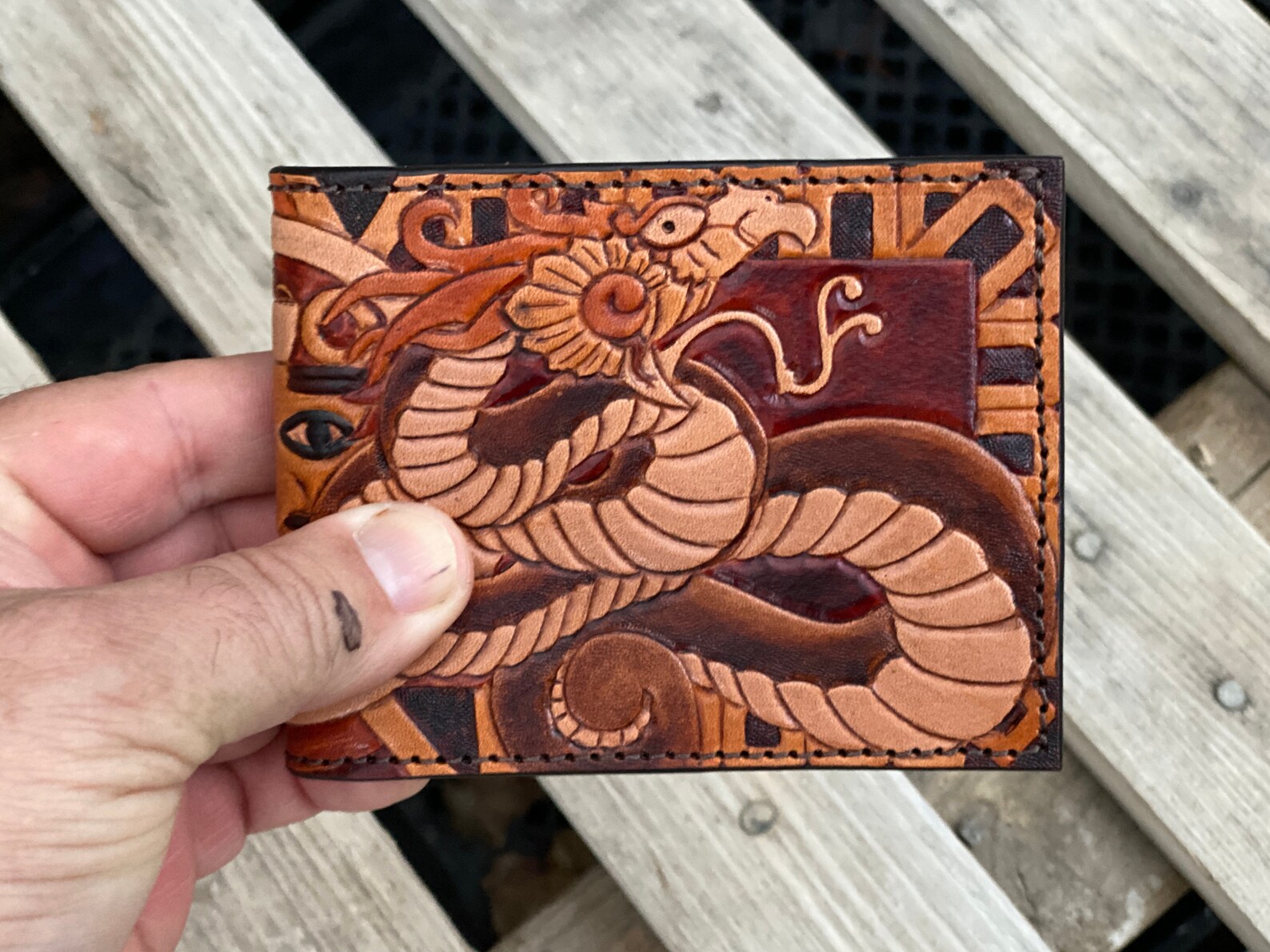 Aztec Art Men's Premium Bi-fold Wallet authentic - Etsy