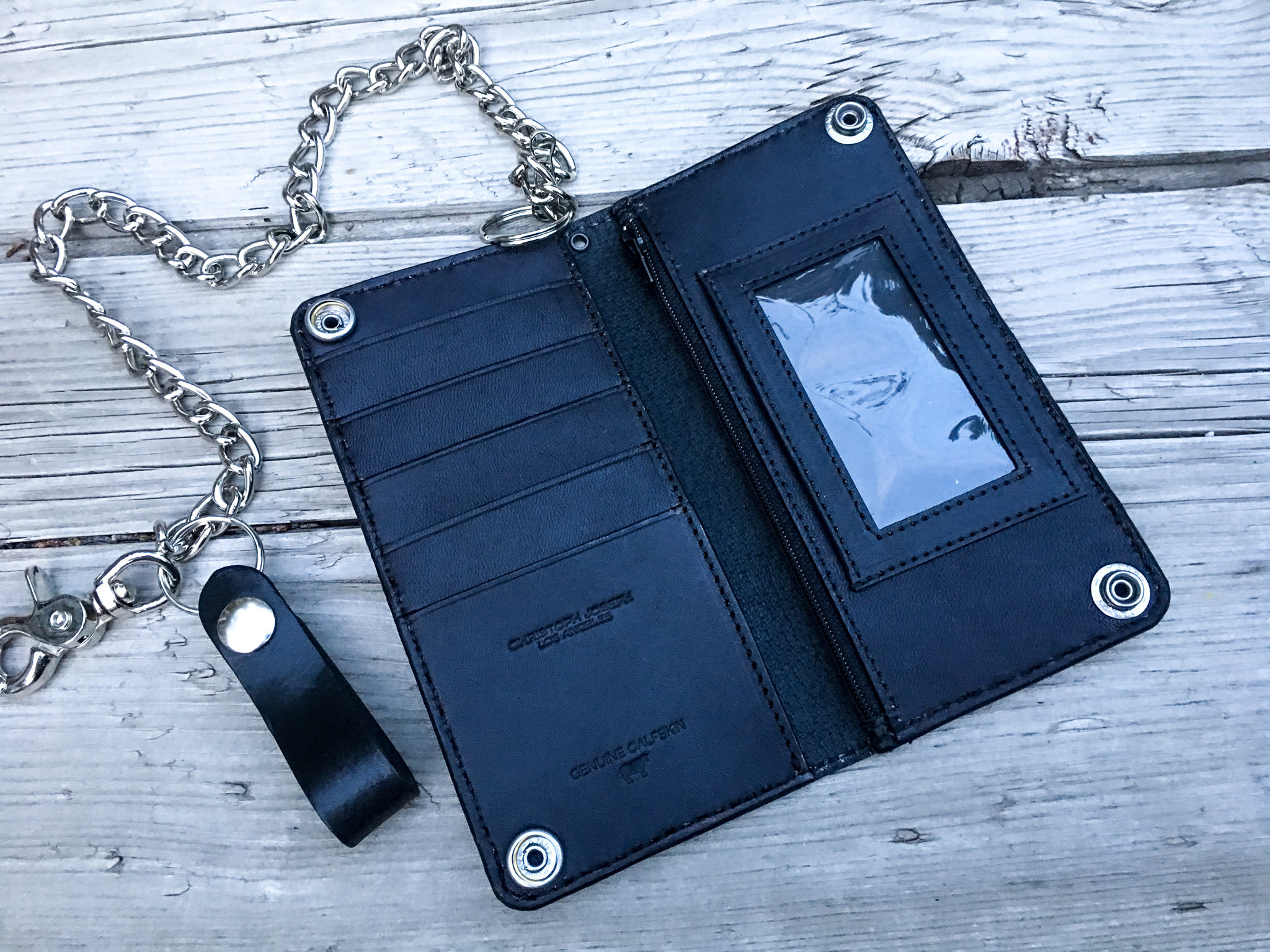 Tattoo Design Gambler Biker Wallet / Tattooed Wallets / Hand Carved ...