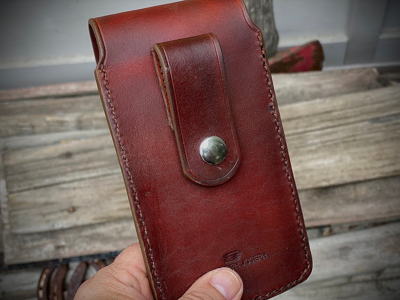 Custom Leather Smartphone Case / I-phone Leather Caddie / | Etsy