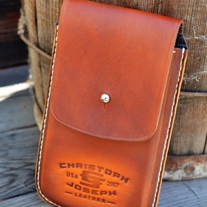 Custom Leather Smartphone Case / I-phone Leather Caddie / Molded ...