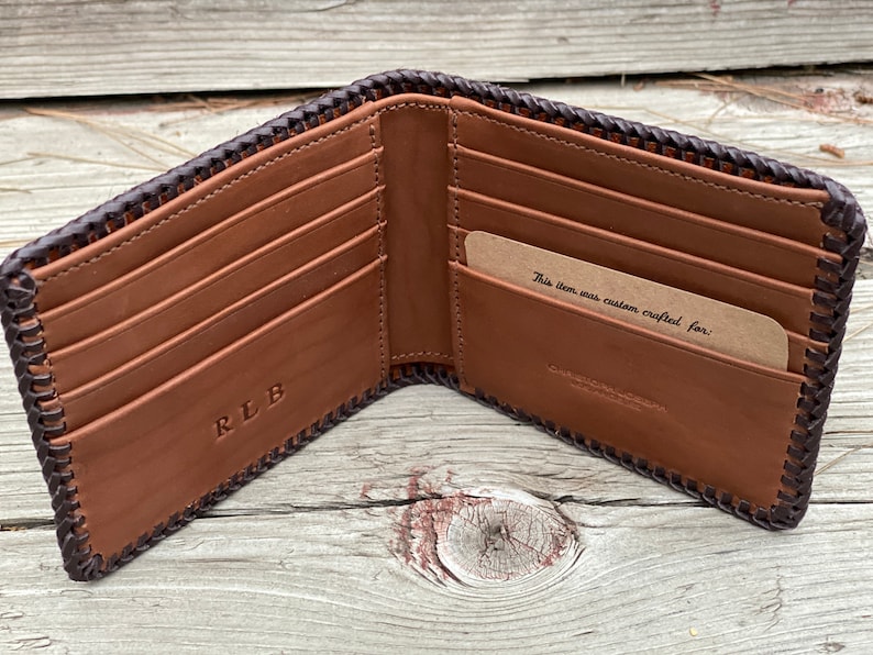 Laced Leather Wallet / Hand Tooled / USA /Flag / Patriotic | Etsy