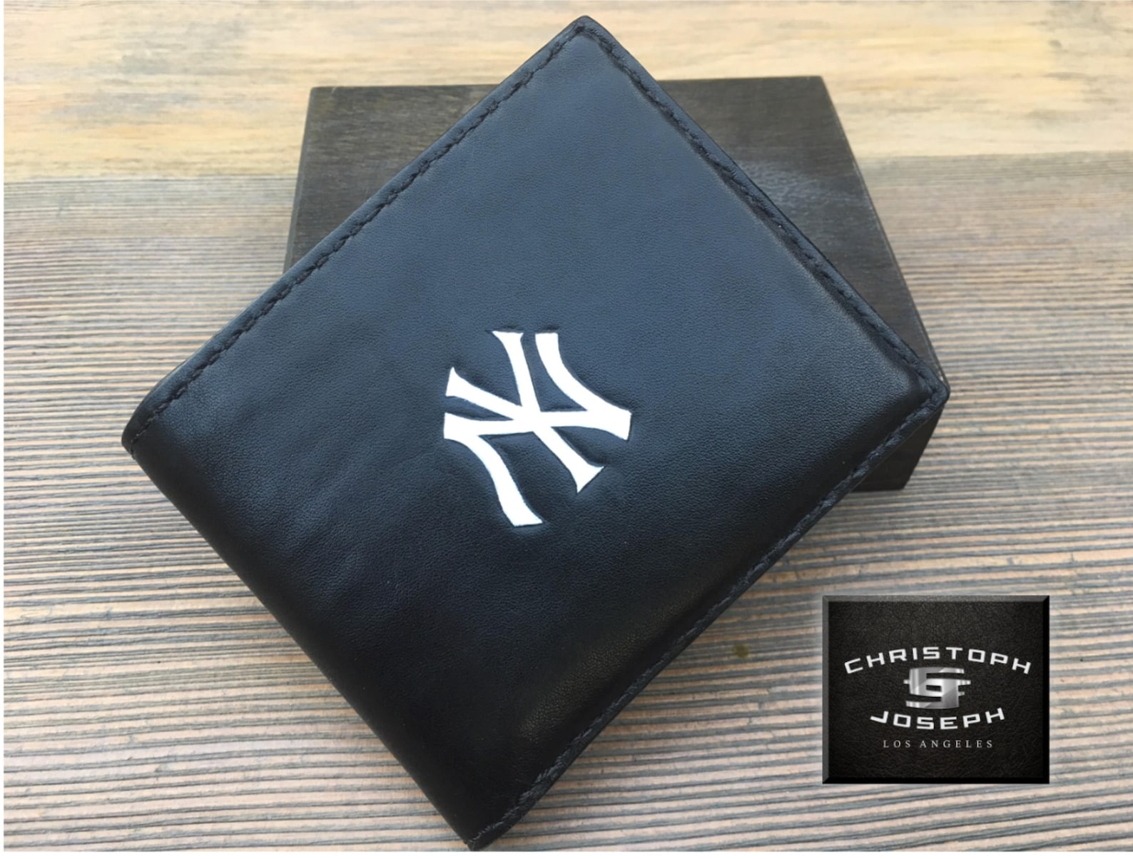 Men's Designer Leather Wallet / New York Yankees Wallet - Etsy