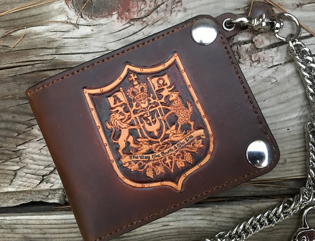 Christian Themed / Chi- Ro / Man of God / Customizable Leather Chain ...