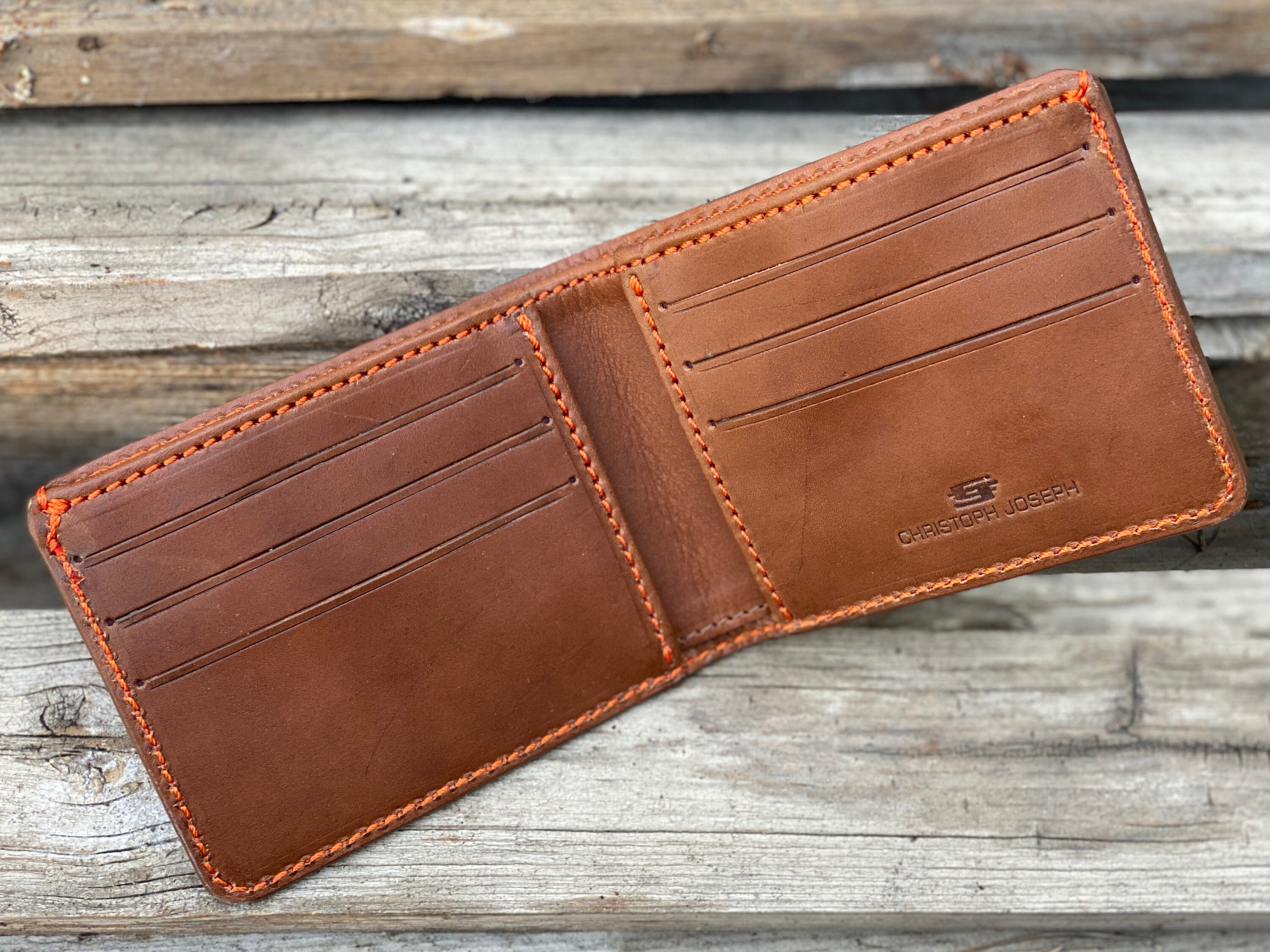 Custom Mercedes Tooled Bifold Wallet / Classic Car Handmade | Etsy