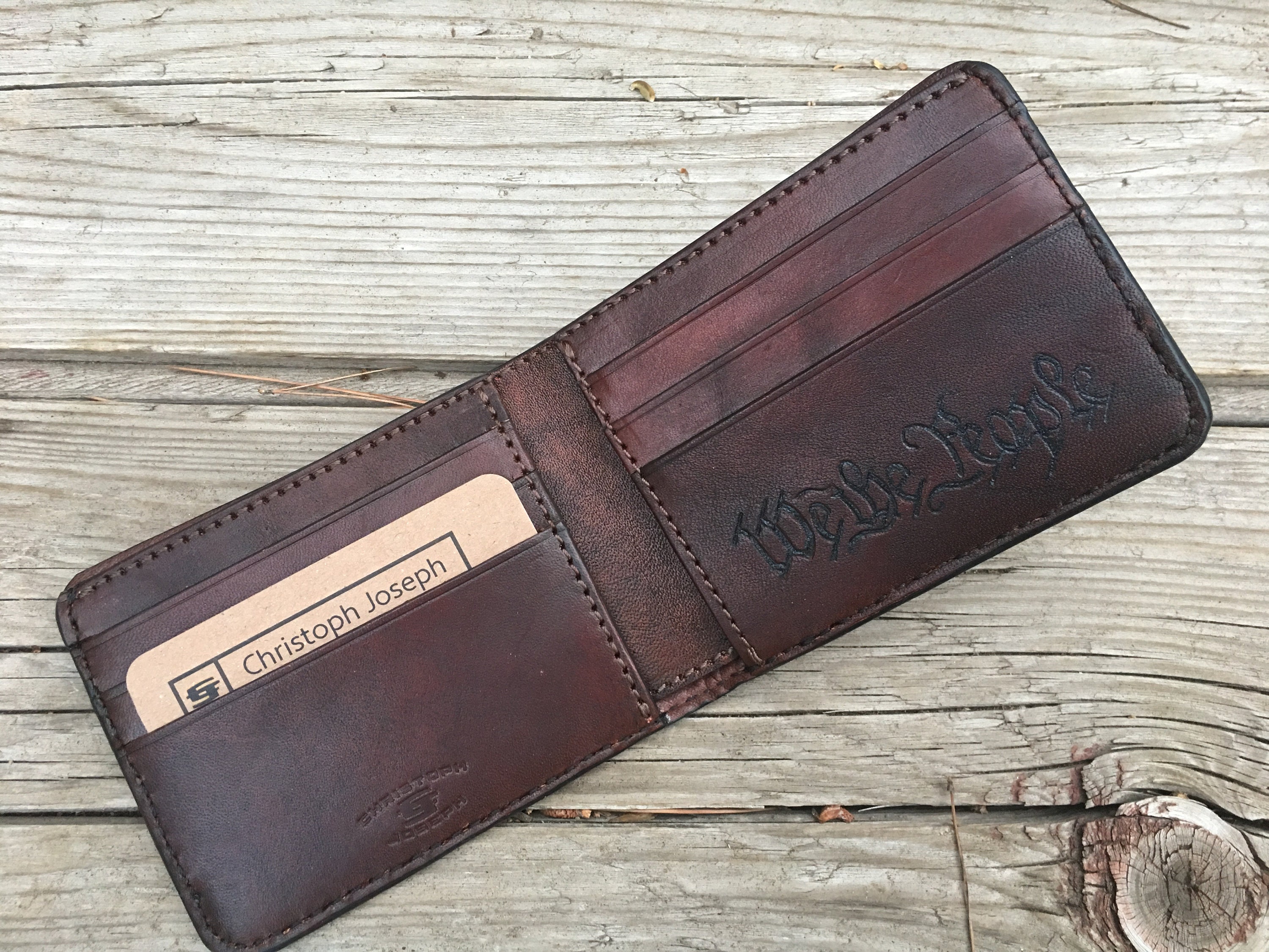 Laser Engraved Wallets/ Custom Handmade/ Bifold / Biker - Etsy
