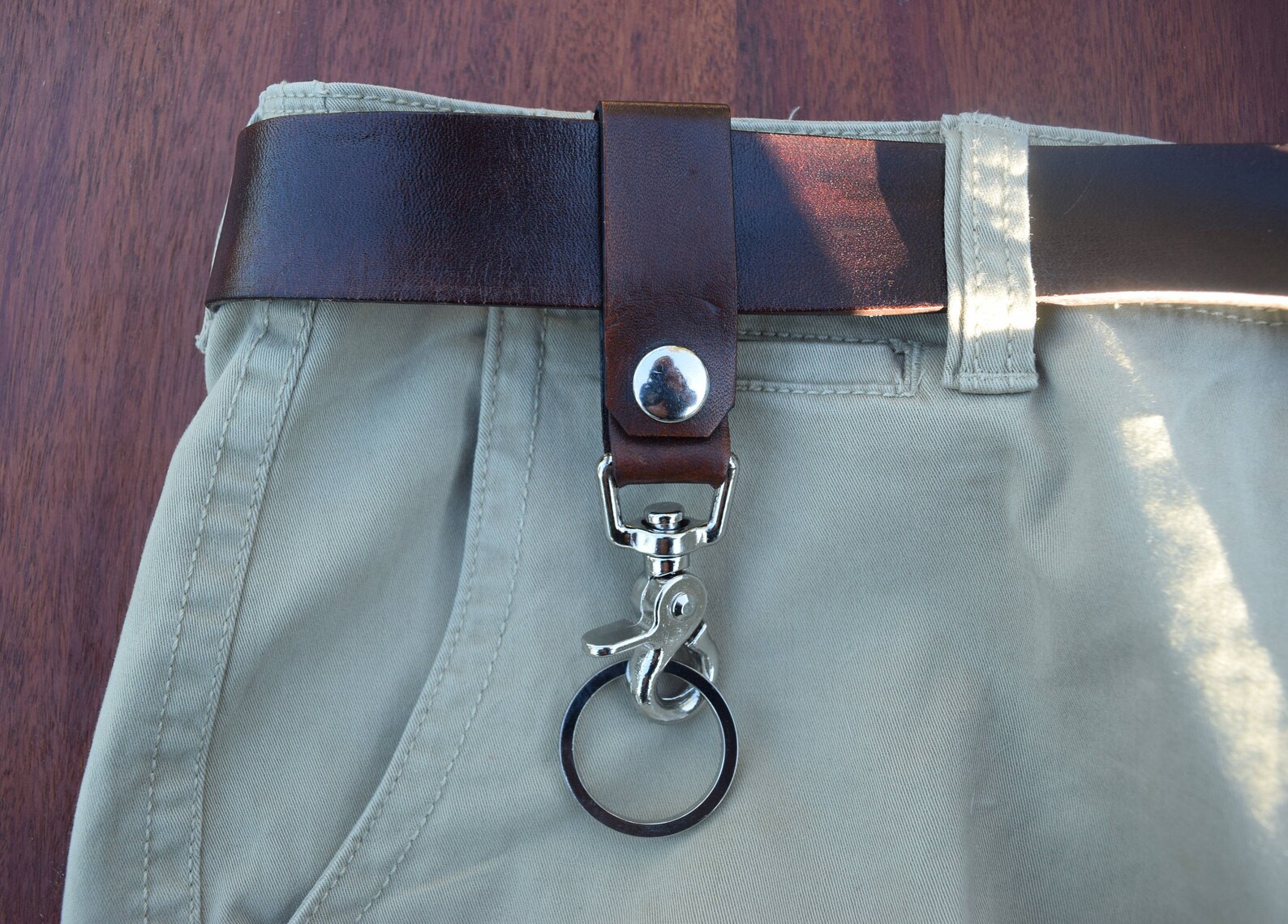Leather Key Ring Holder/ Belt Attachment - Etsy