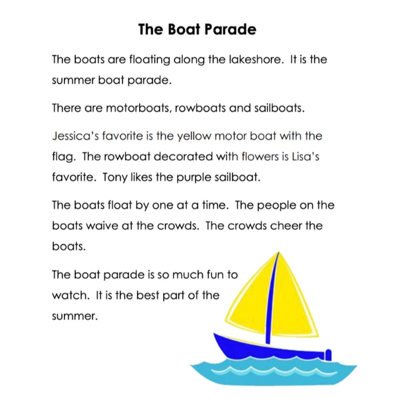 1st 2nd 3rd 4th Grade Reading Comprehension Passages Short Stories ...