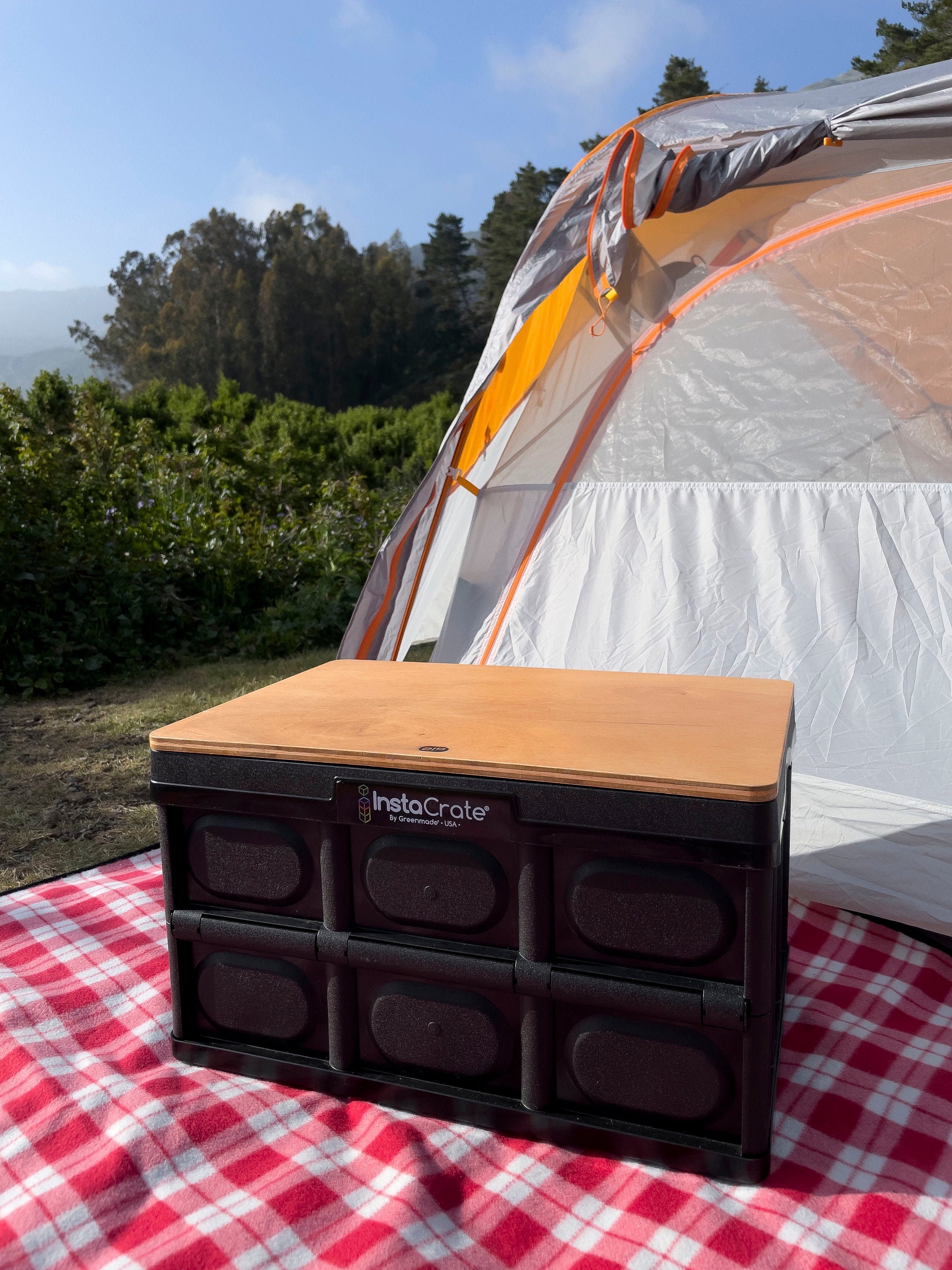 Portable Storage Table Top collapsible / Foldable Crate / - Etsy