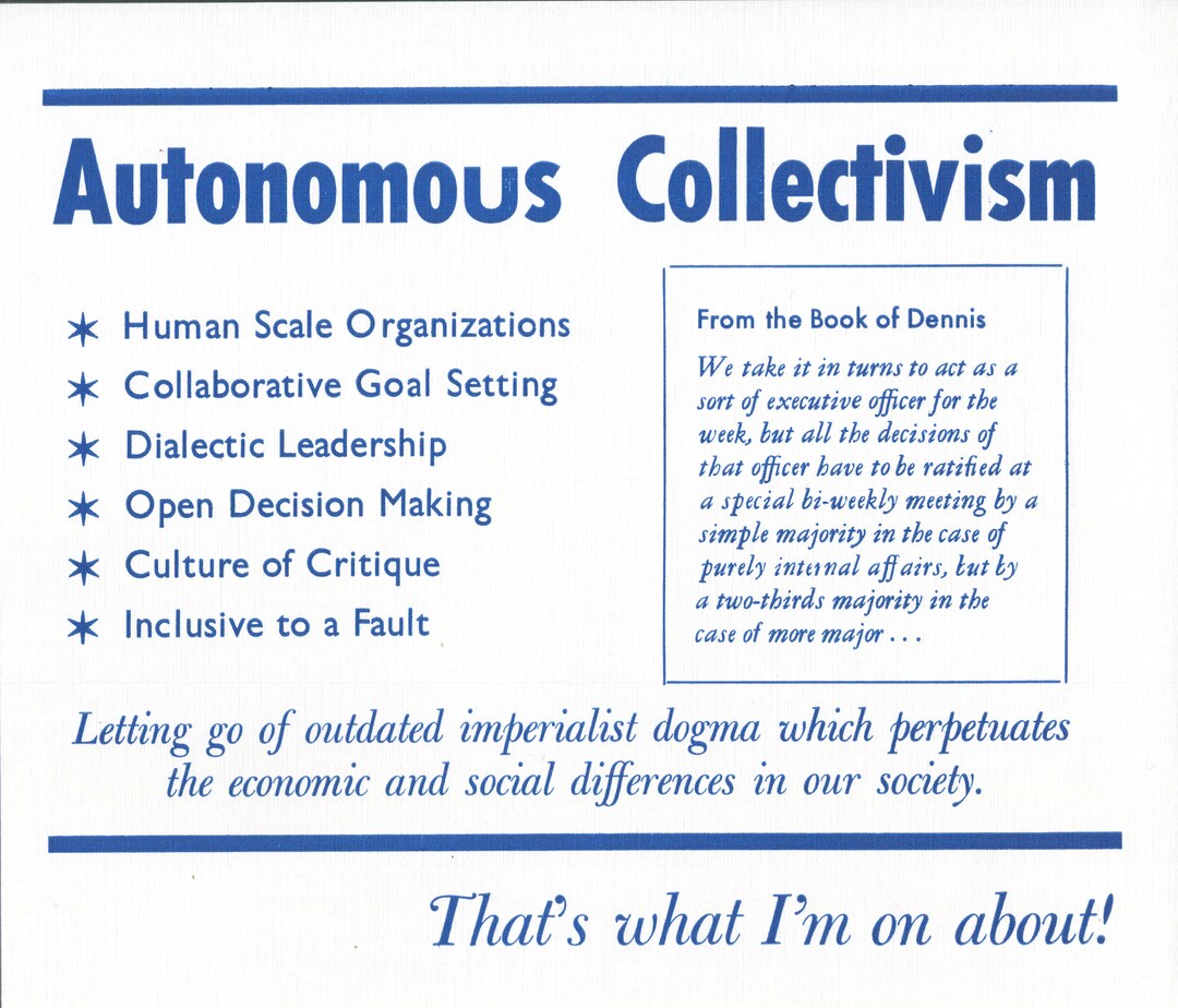 Autonomous Collectivism Sticker - Etsy
