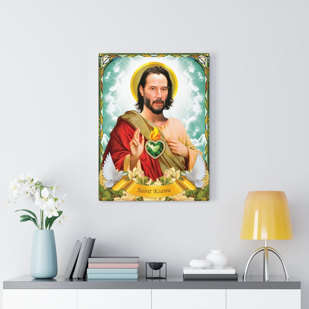 CUSTOM Saint Selfie Poster or Canvas: Custom Saint White | Etsy