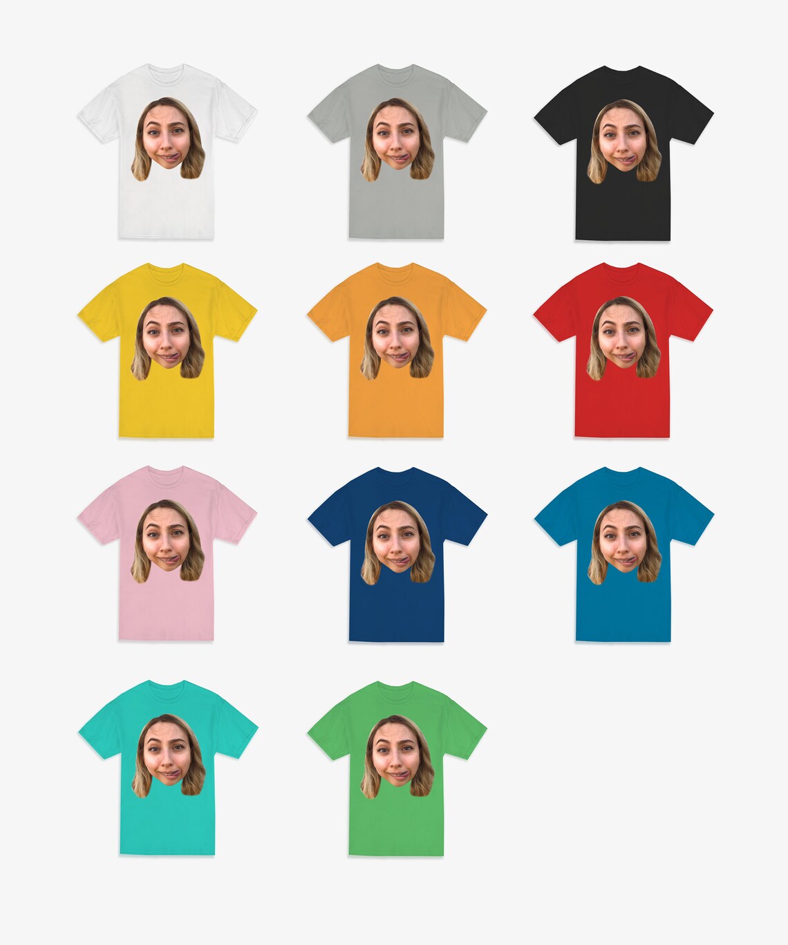 Custom Face Shirt: Shirt From Photo - Etsy