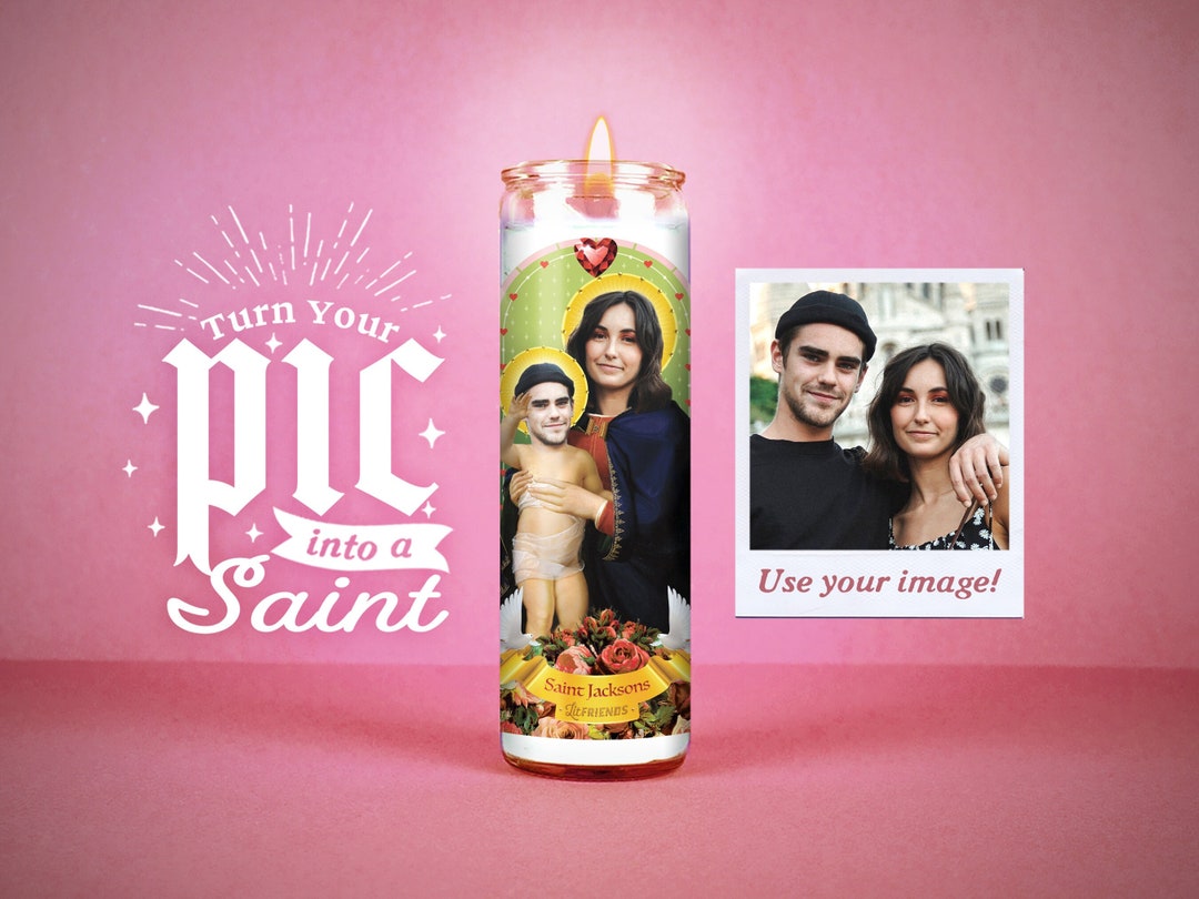 Custom Photo Prayer Candle: Personalized Votive Candle, Couples Gift - Etsy