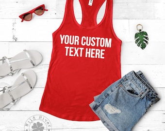 Custom Tank Top Design Your Own / Tanks Personalized Gift for | Etsy