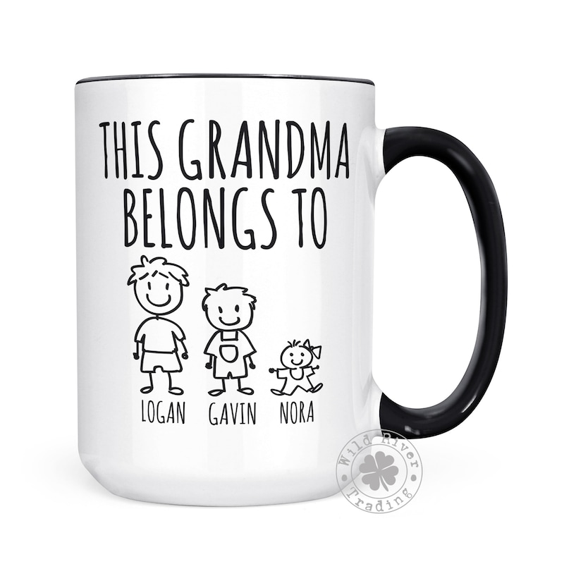 Custom Grandma Name Mugs - Etsy