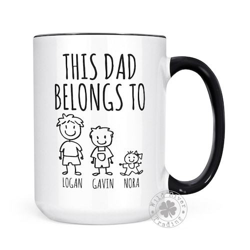 Personalised Dad Mug Custom Mug for Dad Father's Day Gift | Etsy