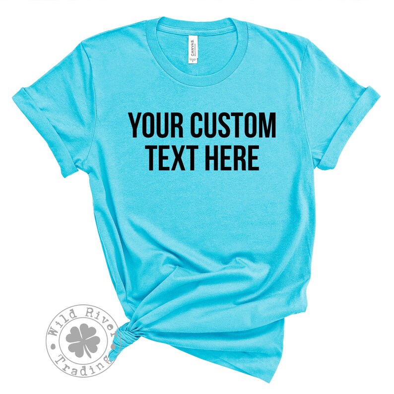 Custom Text T-shirt Design Your Own Shirts / Personalized Gift ...