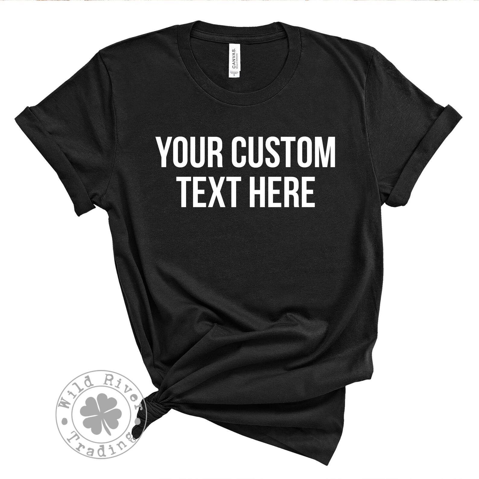 Custom Text T-shirt Design Your Own Shirts / Personalized Gift | Etsy