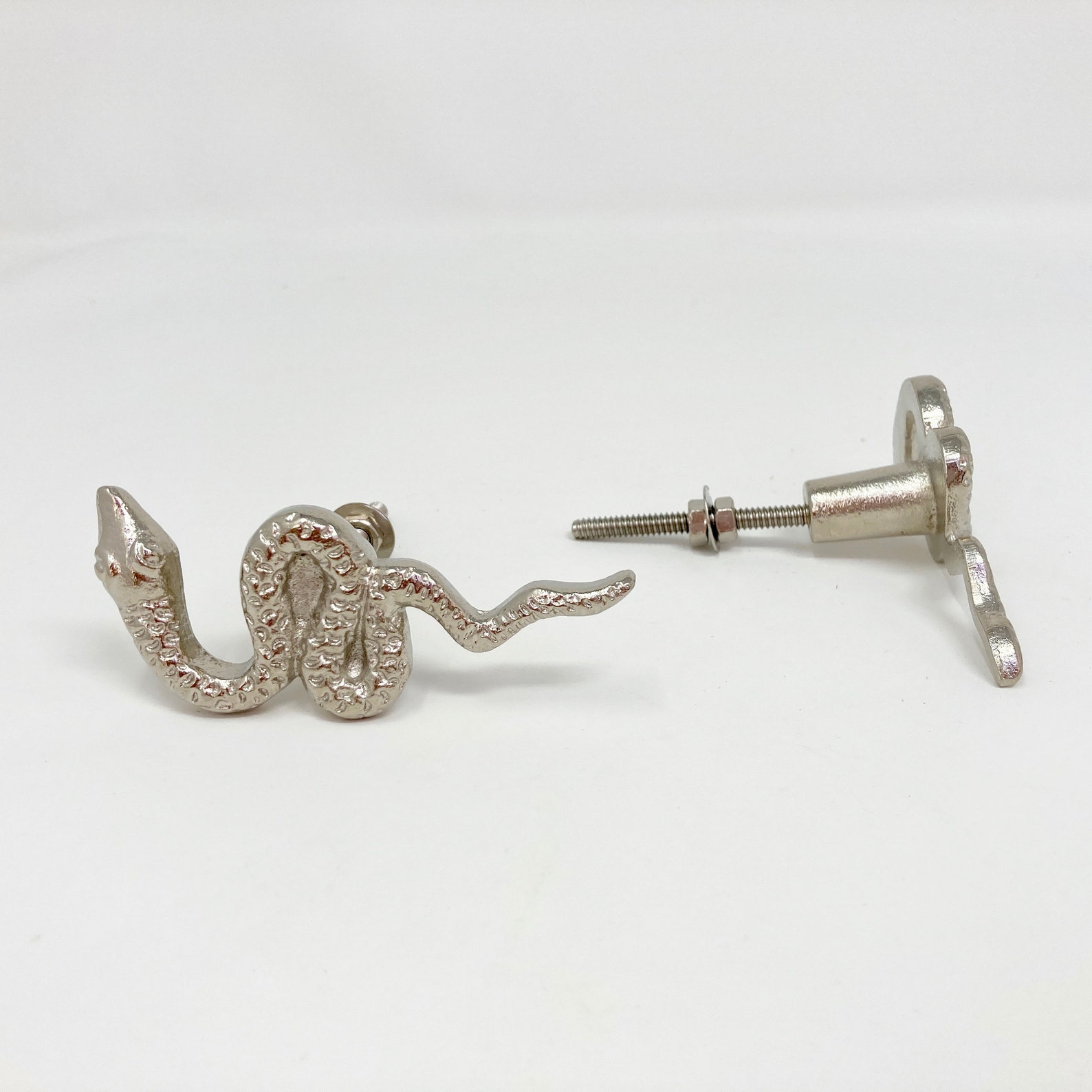Silver Snake Metal Knob Handle Kitchen Cupboard Home - Etsy