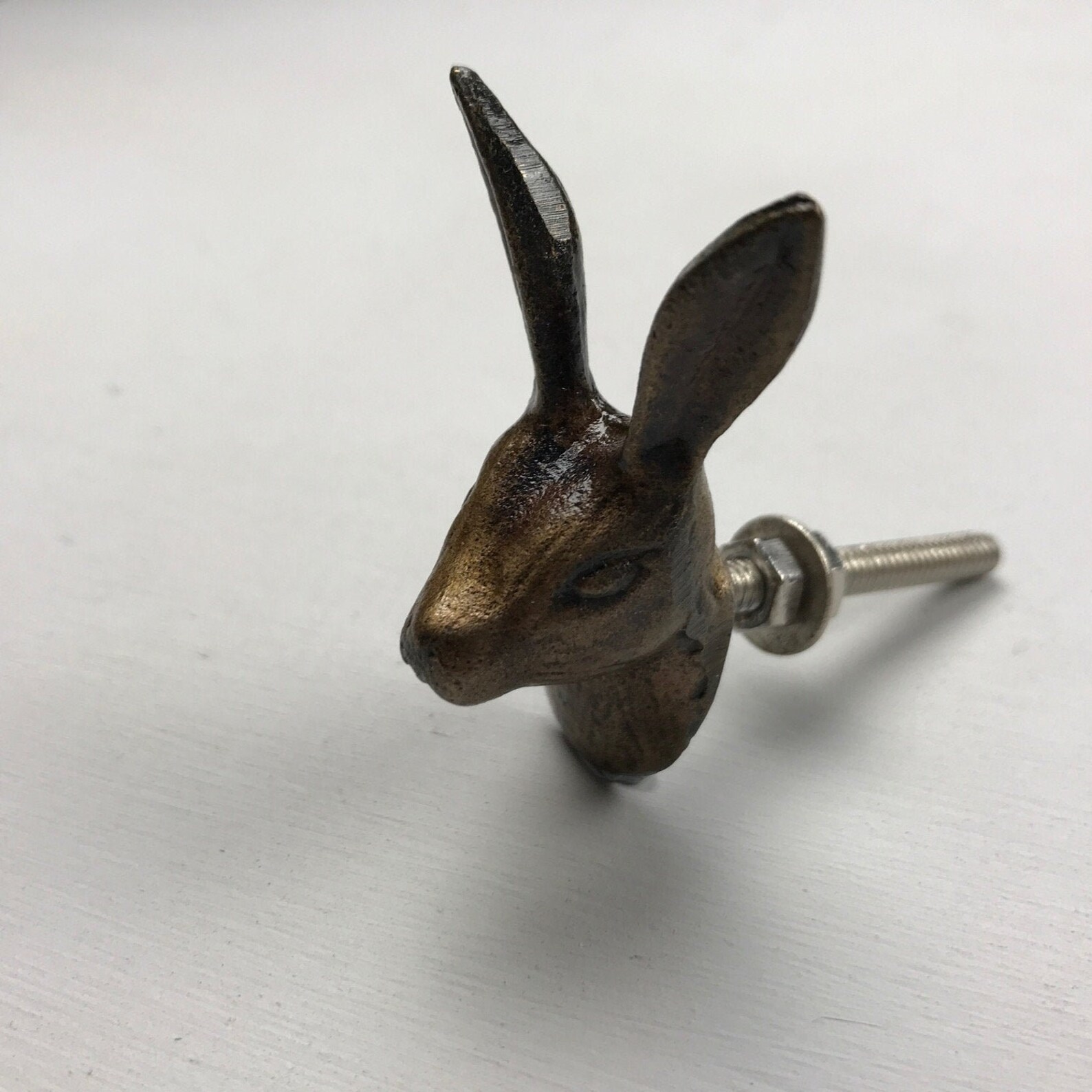 Antique Bronze Hare Rabbit Drawer Door Pull Knob Animal Handle - Etsy UK