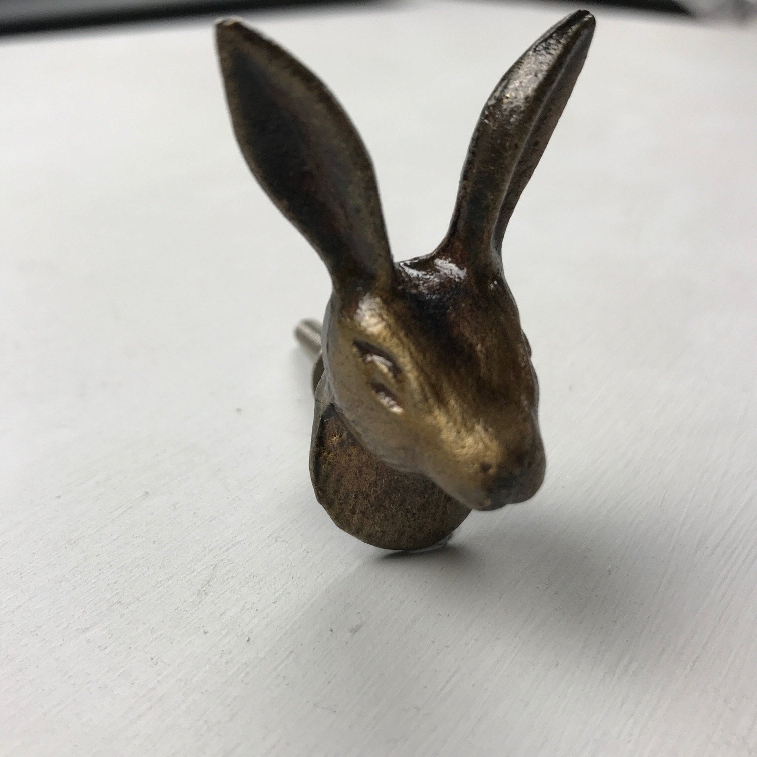 Antique Bronze Hare Rabbit Drawer Door Pull Knob Animal Handle - Etsy UK
