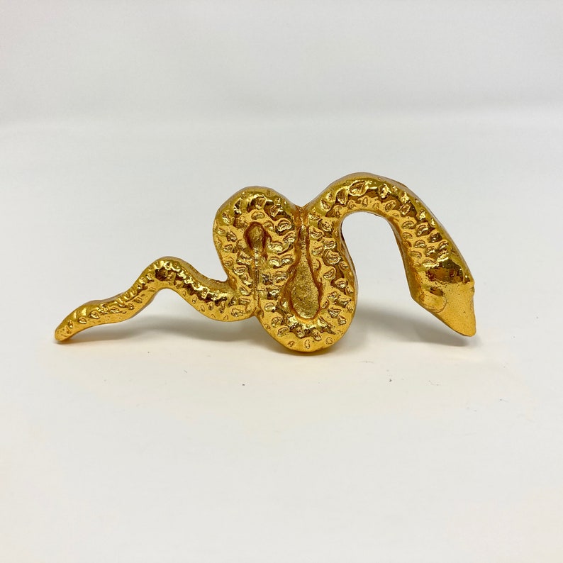 Gold Snake Knob Handle Kitchen Cupboard Home - Etsy
