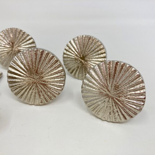 Hammered Solid Brass Round Knobs Round Cabinet Knobs Modern - Etsy