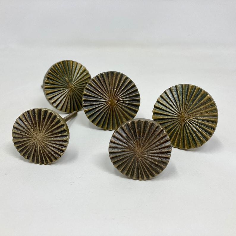 Antique Brass Vintage Art Deco Fan Iron Drawer Pull 2 Sizes - Etsy