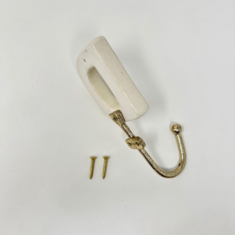 Alphabet** Ceramic Hooks | Black Spots | | Personalised | Gold Hook ...