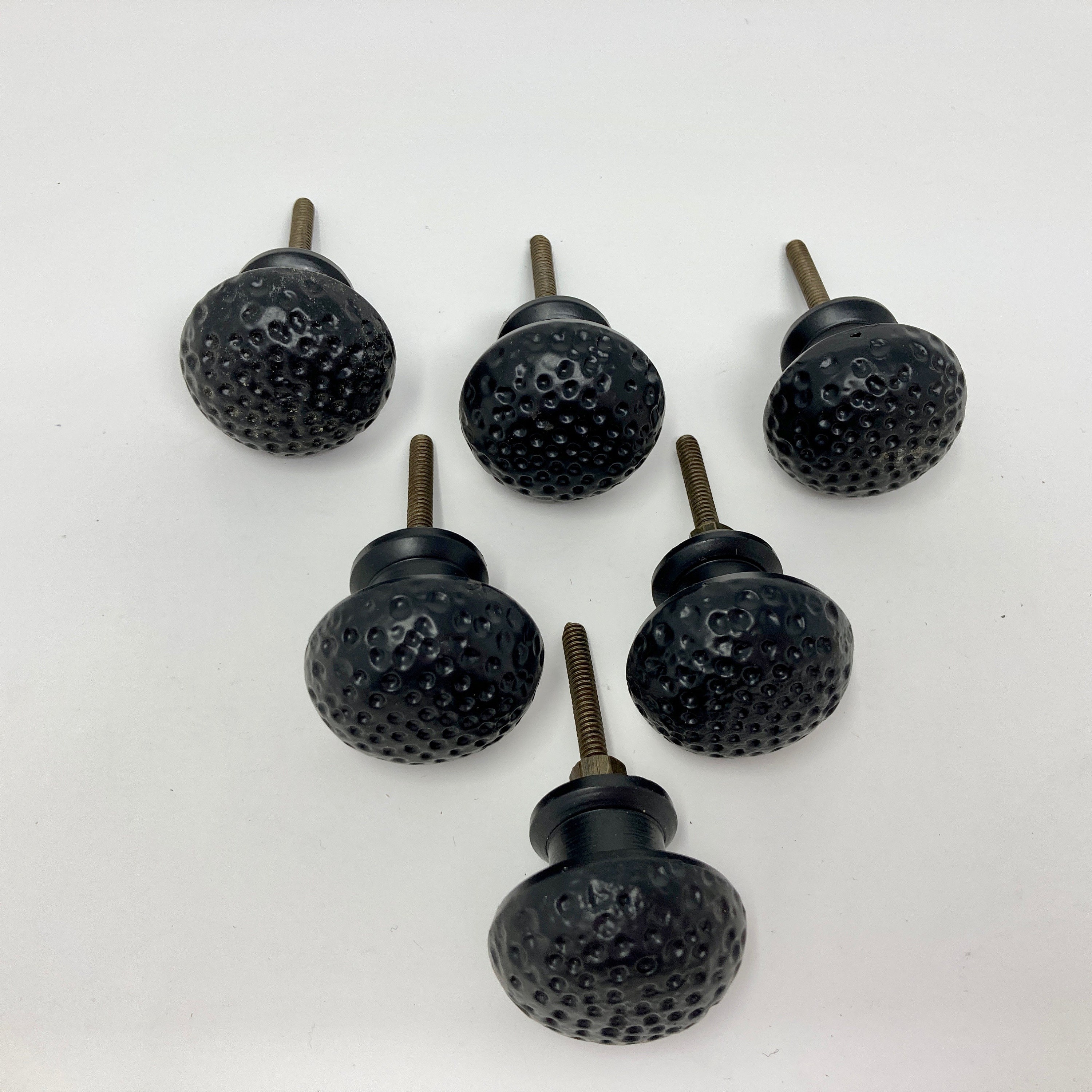 Black Hammered Knob & Cup Handle Cabinet Drawer Pull Door | Etsy