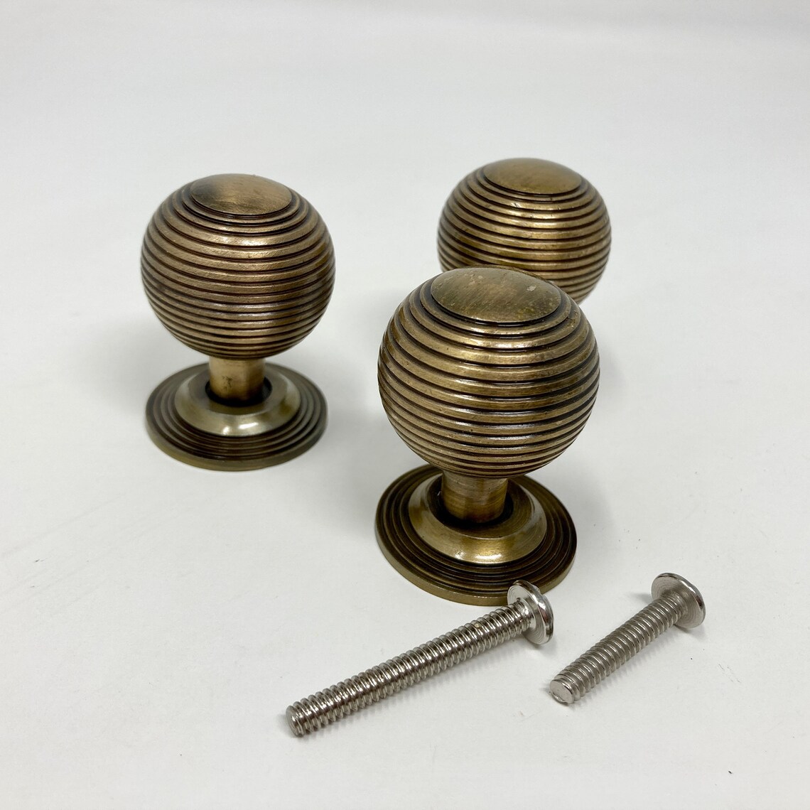 Beehive Knob Iron Antique Brass Kitchen Replacement Cabinet - Etsy