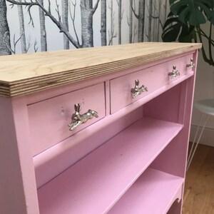 Running Rabbit Bunny Hare Knob in Silver Drawer Pull Door Pull Cabinet ...