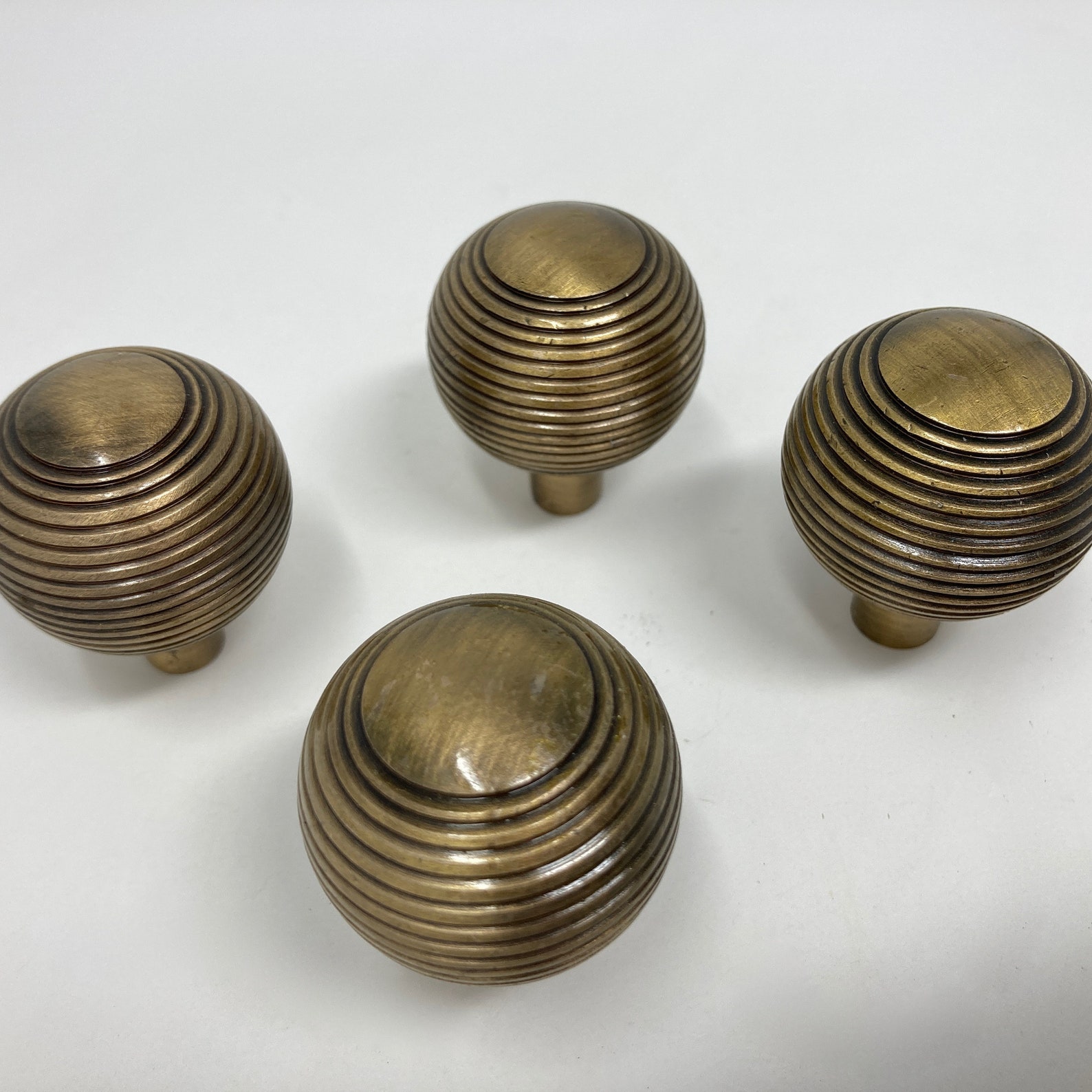 Beehive Knob Iron Antique Brass Kitchen Replacement Cabinet - Etsy