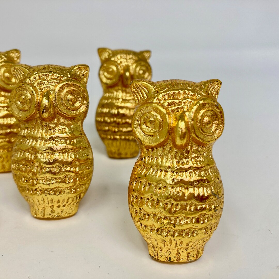 Gold Owl Drawer Door Pull Knob Animal Handle Kitchen Cupboard Home - Etsy