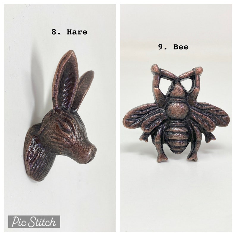 ANTIQUE COPPER** Drawer Cabinet Knobs - Dresser Cabinet Chest of ...