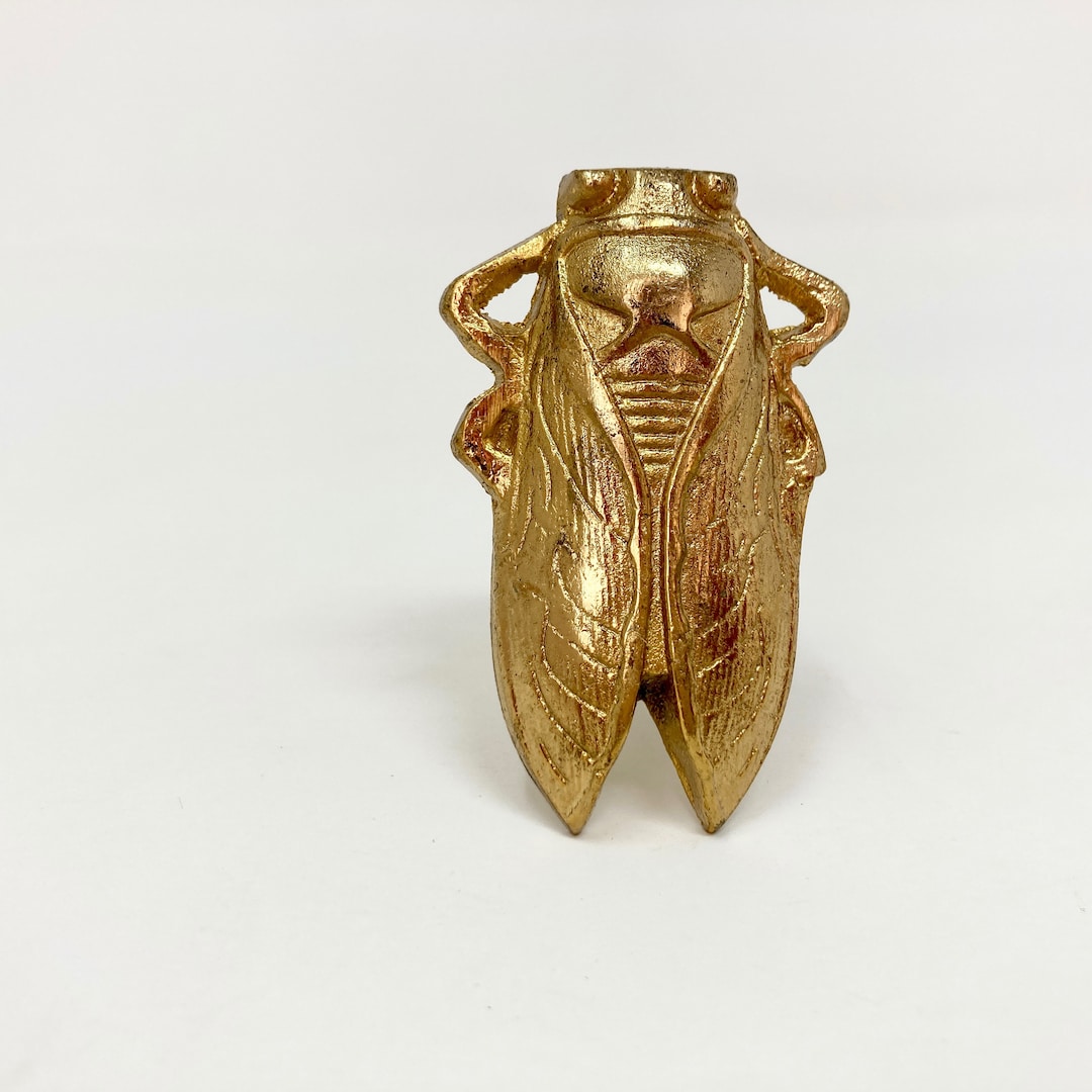 Gold Bug Insect Drawer Knob Metal Cicada Cabinet Knobs Dresser Knob ...