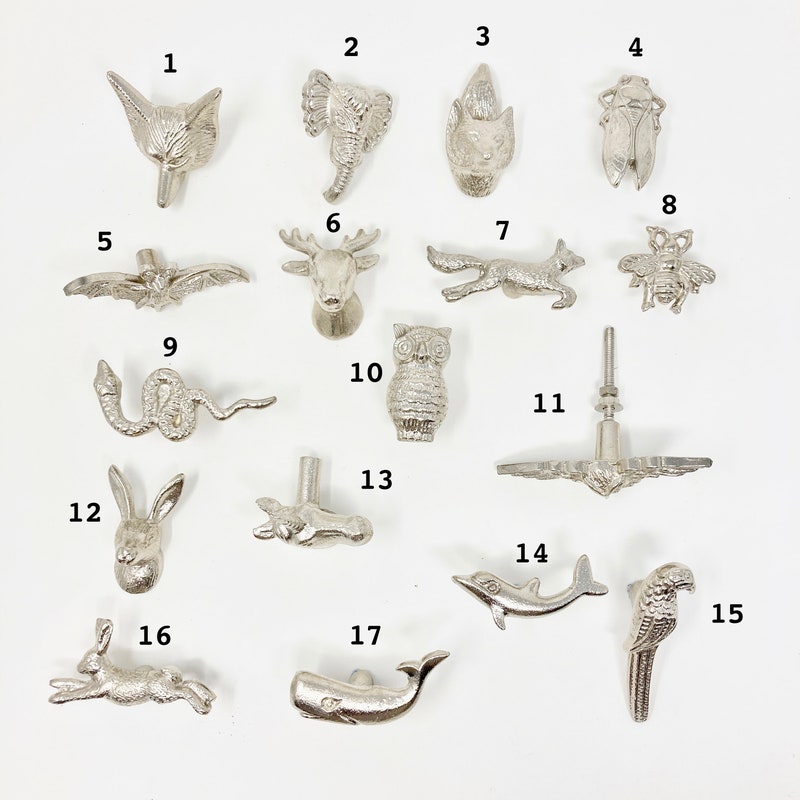 Silver Funky Door Knobs - Etsy UK