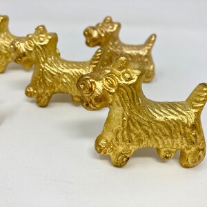 Old Gold Terrier Dog Knob Antique Gold Vintage Gold Iron Drawer Pull ...