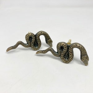 Antique Bronze Snake Metal Knob Handle Kitchen Cupboard Home - Etsy