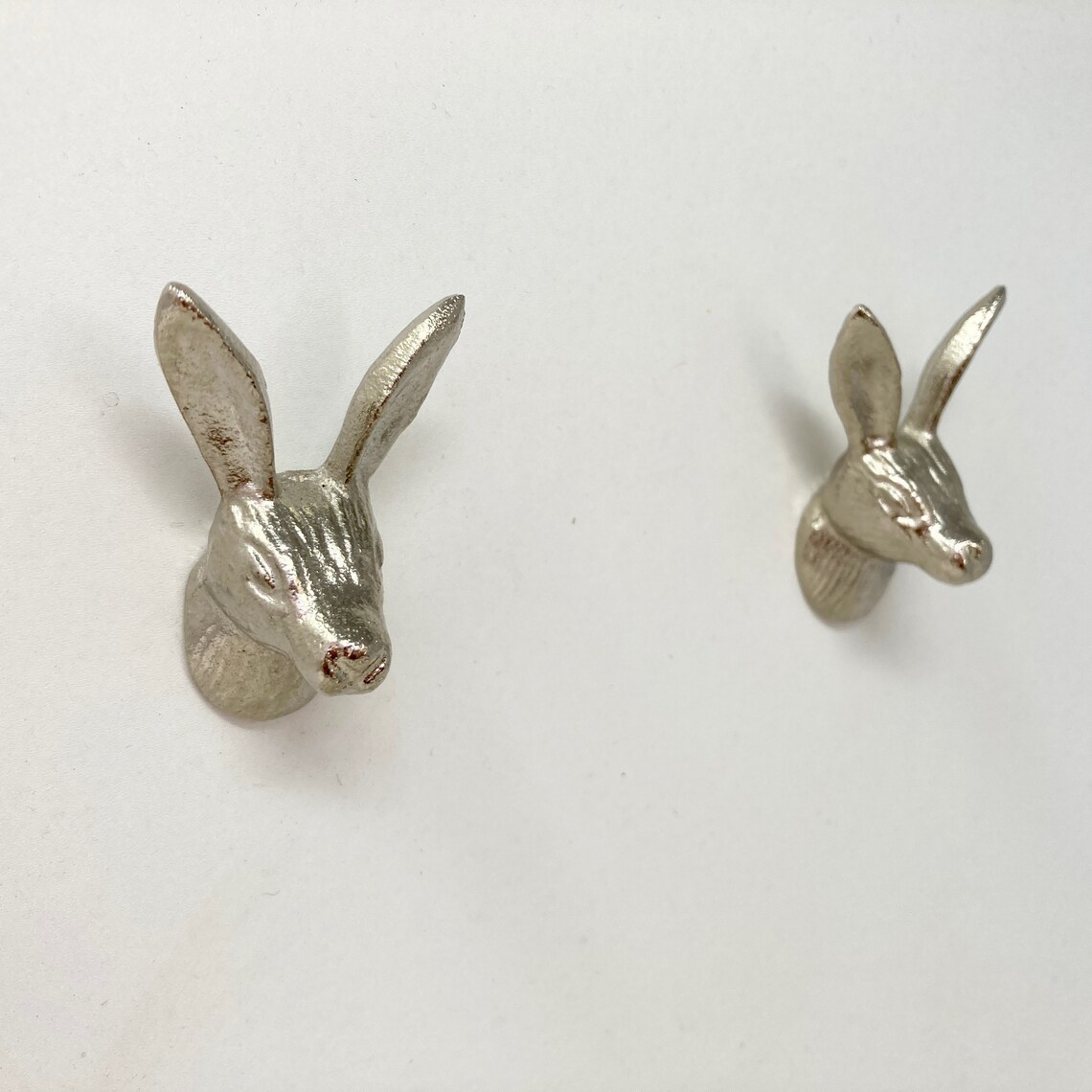 Hare Rabbit Knob in Gold Silver & Antique Bronze Drawer Pull - Etsy UK