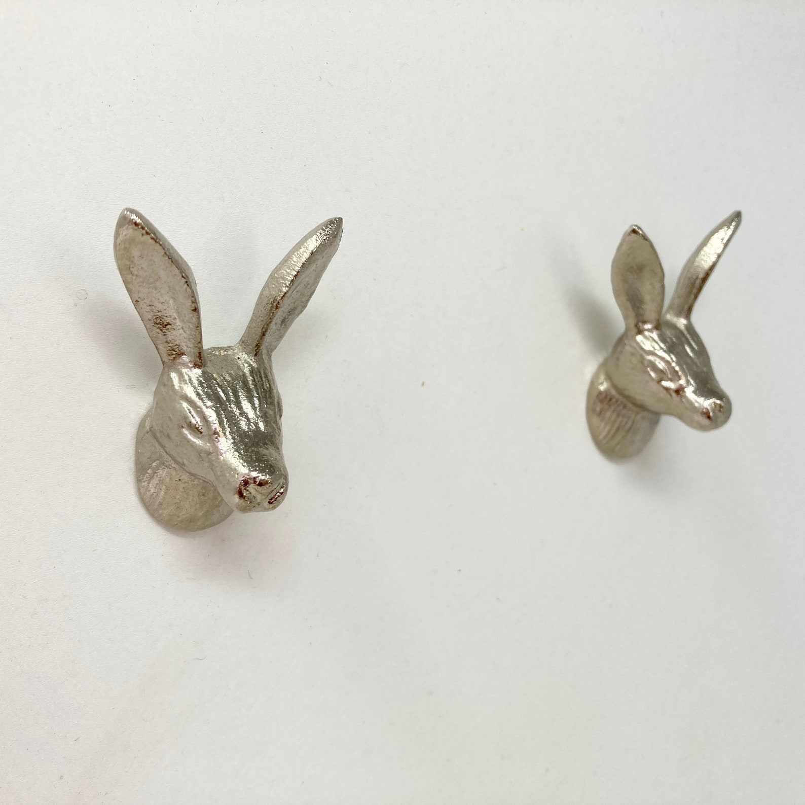 Hare Rabbit Knob in Gold Silver & Antique Brass Drawer Pull Animal Knob ...