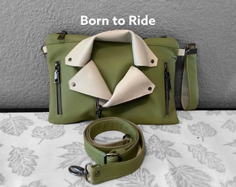 Leather Jacket Purse - Etsy