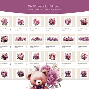Mauve Pink Dahlia Flowers PNG, Dahlia Bouquets, Watercolor Floral ...