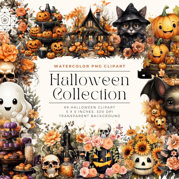 Cute Watercolor Clipart - Etsy