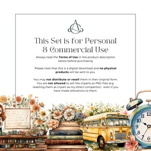 Back to School Clipart, Watercolor Teacher Clip Art, Commercial Use ...